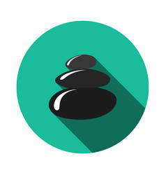Stone rock balancing logo spa wellness emblem Vector Image
