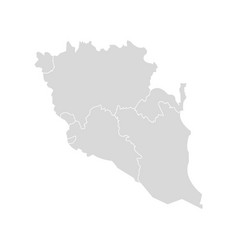 Administrative map sarawak malaysia Royalty Free Vector