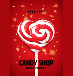 Sweet candy poster Royalty Free Vector Image - VectorStock