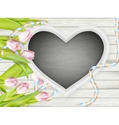 Picture frame with chalkboard eps 10 Royalty Free Vector