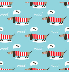 Seamless Pattern With Dogs Royalty Free Vector Image