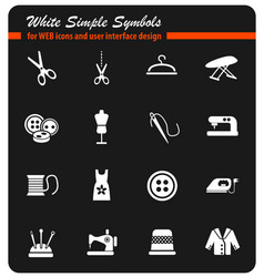 Tailoring icon set Royalty Free Vector Image - VectorStock