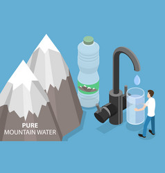 3d realistic of pure water Royalty Free Vector Image