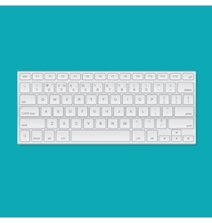 Computer keyboard isolated Royalty Free Vector Image