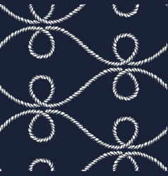 Seamless nautical rope pattern Royalty Free Vector Image