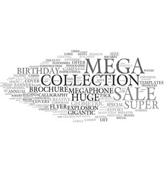 Mega word cloud concept Royalty Free Vector Image