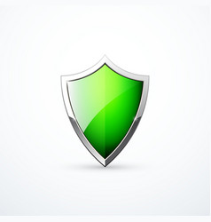 Green shield icon Royalty Free Vector Image - VectorStock