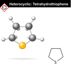 Chemical structure and model of dioxane Royalty Free Vector