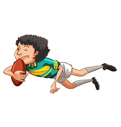 A simple sketch of boy throwing stick Royalty Free Vector