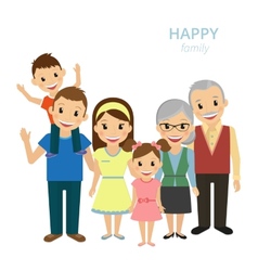 Happy family Royalty Free Vector Image - VectorStock