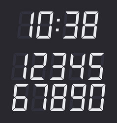 Digital numbers Royalty Free Vector Image - VectorStock