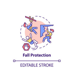 Fall protection construction worker safety first Vector Image