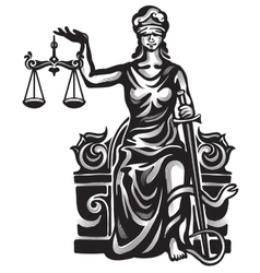 Femida Royalty Free Vector Image - VectorStock