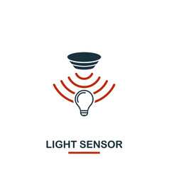 Light sensor icon simple element from sensors Vector Image