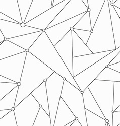 Monochrome contour triangles seamless pattern Vector Image