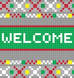 Welcome Text Pixel Vector Images (50)