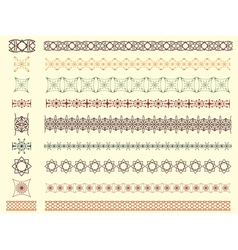 Seamless vintage border patterns Royalty Free Vector Image