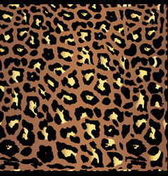 Seamless gold leopard print color trend palette Vector Image