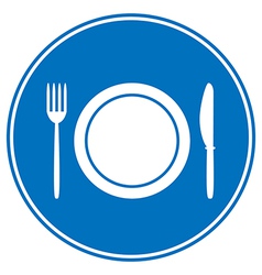 Food item road sign Royalty Free Vector Image - VectorStock