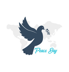International peace day logo or emblem 21 Vector Image