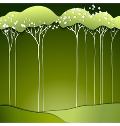 Abstract spring tree Royalty Free Vector Image