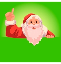 Christmas Santa pointing Royalty Free Vector Image