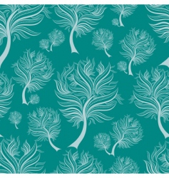 Seamless pattern from trees Royalty Free Vector Image