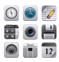 Random icons set Royalty Free Vector Image - VectorStock