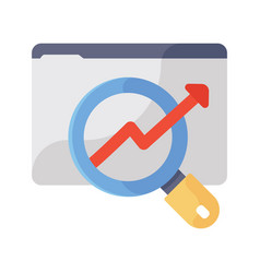 Trend analysis Royalty Free Vector Image - VectorStock