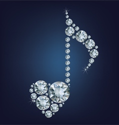 Diamond treble clef Royalty Free Vector Image - VectorStock