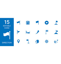 Red arrow direction logo design template Vector Image