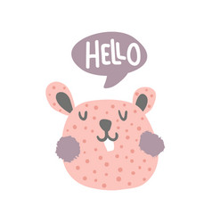 Cute hamster cartoon Royalty Free Vector Image
