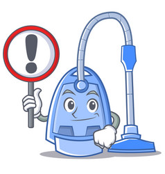 Angry vacuum cleaner character cartoon Royalty Free Vector
