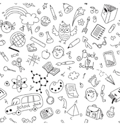 Back to school seamless pattern Royalty Free Vector Image