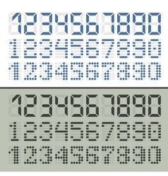 Dot-matrix font Royalty Free Vector Image - VectorStock