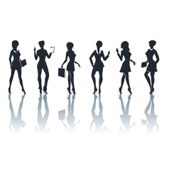 Business woman set Royalty Free Vector Image - VectorStock