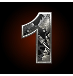 Figure a with engine inside Royalty Free Vector Image