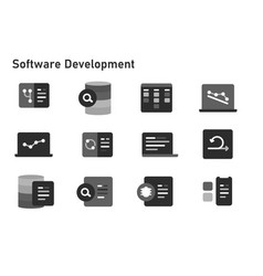 Agile development software methodology scrum Vector Image