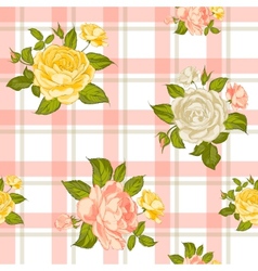 Seamless pattern with roses Royalty Free Vector Image