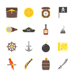 Cartoon direction signs color icons set Royalty Free Vector