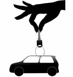 Hand holding car keys Royalty Free Vector Image