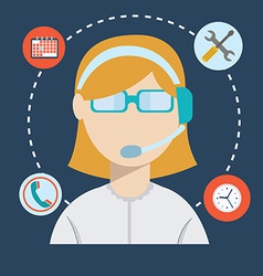 Support staff icon Royalty Free Vector Image - VectorStock