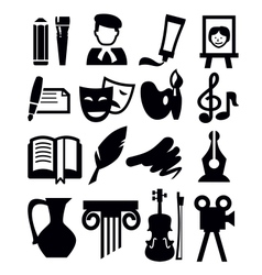 Symbol of arts Royalty Free Vector Image - VectorStock