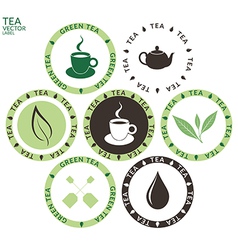 Tea label set Royalty Free Vector Image - VectorStock