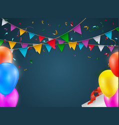 Bright holiday balloons isolated Royalty Free Vector Image