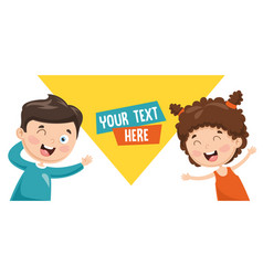 Children playing at city Royalty Free Vector Image