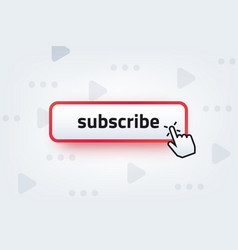 Subscription element logo bell subscribe now Vector Image