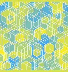 Honeycomb seamless pattern repeated overlap Vector Image