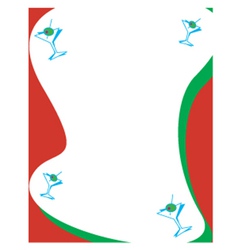 Martini border Royalty Free Vector Image - VectorStock