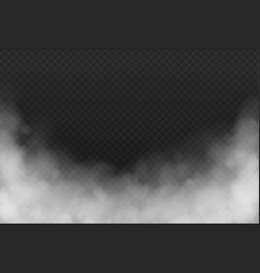 Clouds white fog smog on transparent background Vector Image Clouds white fog smog on transparent background Vector Image
